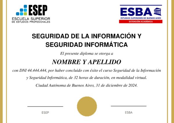 Curso de Seguridad Informática | ESBA